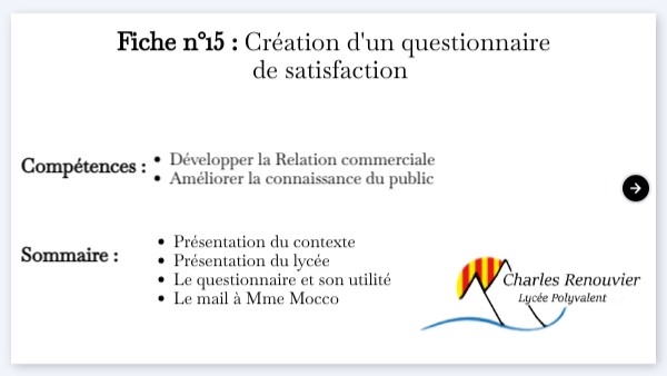Fiche n°15 : Création d'un questionnaire de satisfaction | Genially