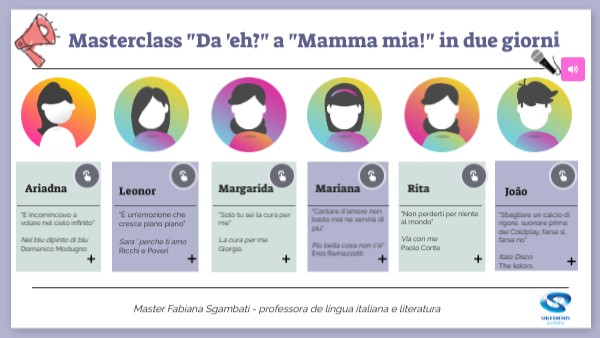 Masterclass "Da 'eh?" a "Mamma mia!" in due giorni | Genially