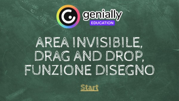 Area invisibile, drag and drop, funzione disegno | Genially