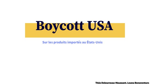 Boycott USA | Genially