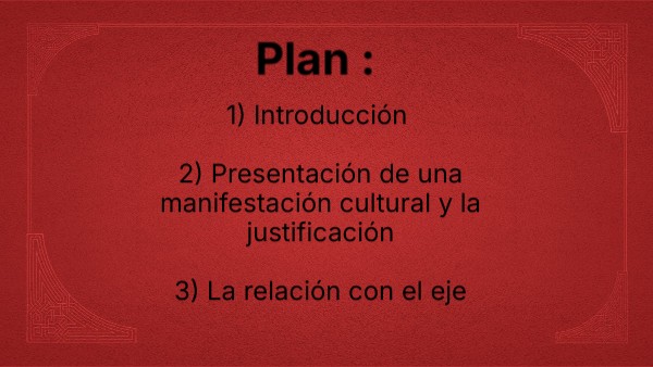 Plan : | Genially