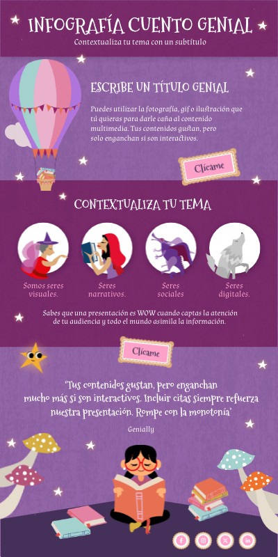 Infografía Cuento Genial | Genially