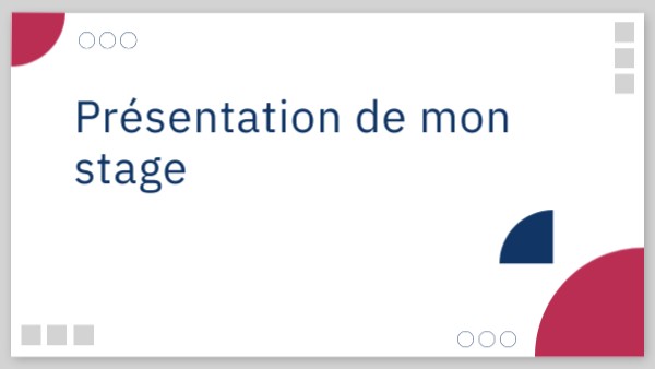Présentation de mon stage | Genially