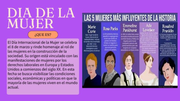 DIA DE LA MUJER | Genially