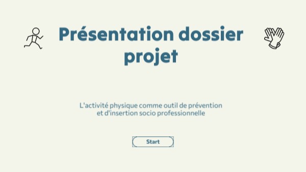 Présentation dossier projet | Genially