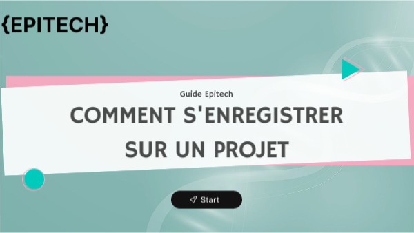 Comment s'enregistrer sur un projet | Genially
