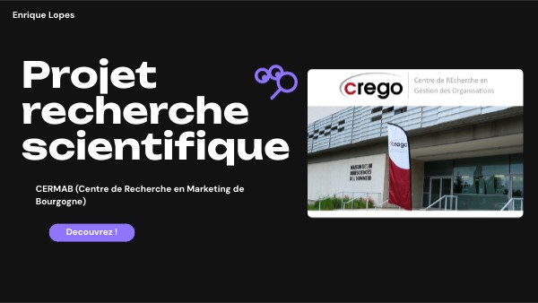 Projet recherche scientifique | Genially