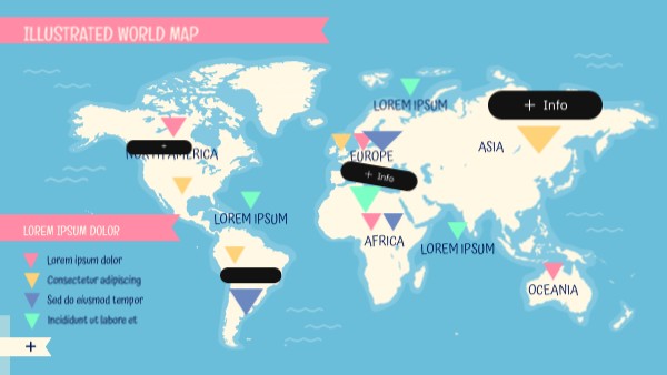 ILLUSTRATED WORLD MAP | Genially