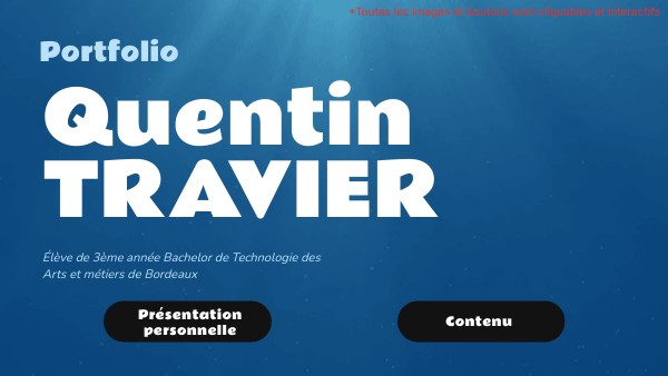 Portfolio Quentin TRAVIER INSA | Genially
