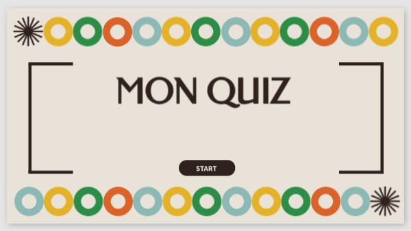 MON QUIZ | Genially