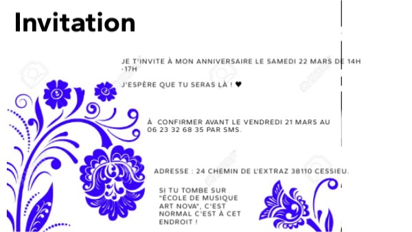 Invitation | Genially