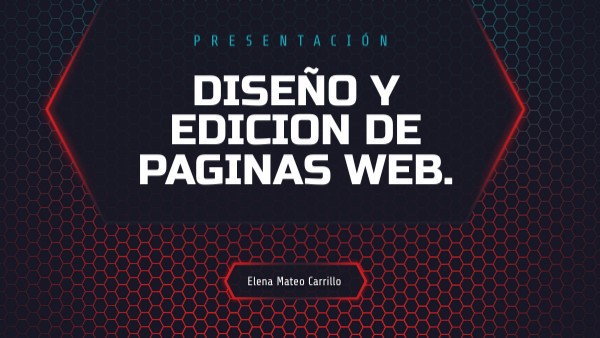 Diseño y edicion de pagin. as web. | Genially