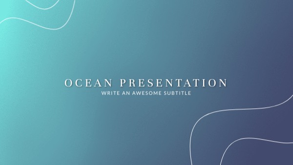 Présentation Océan | Genially