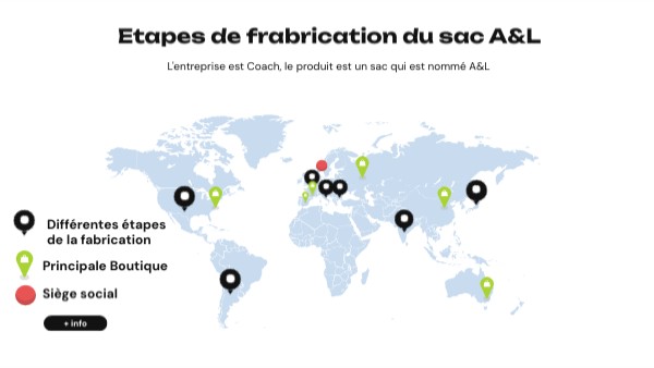 Etapes de frabrication du sac A&L | Genially