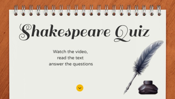 Shakespeare Quiz | Genially