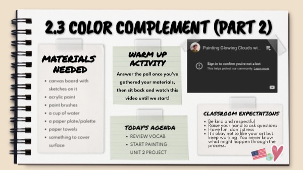 2.3 color complement (part 2) | Genially