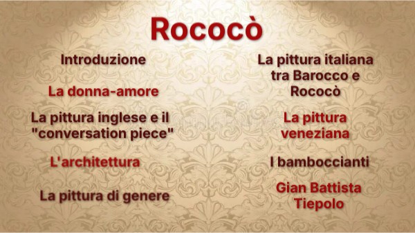 Rococò | Genially