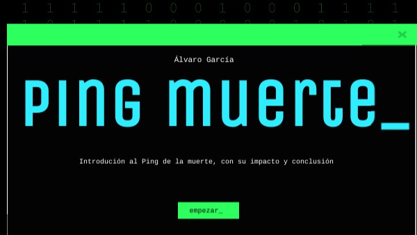 ping muerte_ (Álvaro García) | Genially