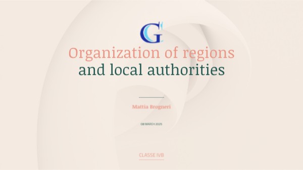 Organization of regions and local authorities | Genially