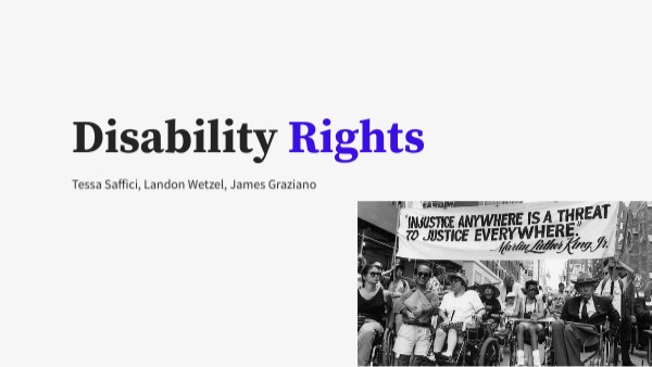 Disability Rights | Genially