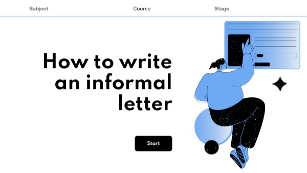 How to write an informal letter | Genially