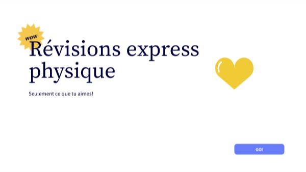 Révisions express physique (masse volumique) | Genially