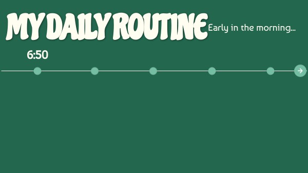 My daily routine | Genially