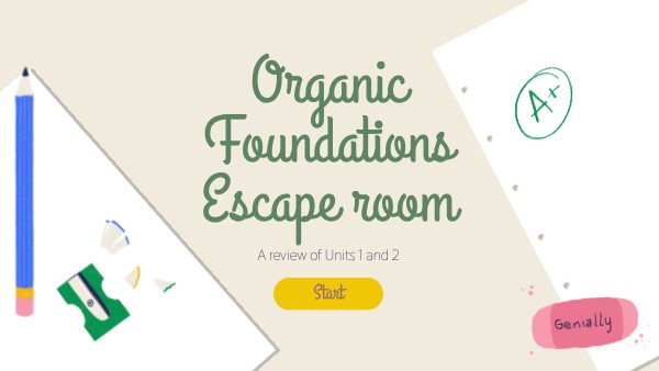 Organic Foundations Escape room | Genially