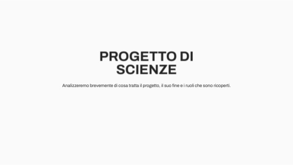 PROGETTO DI SCIENZE | Genially