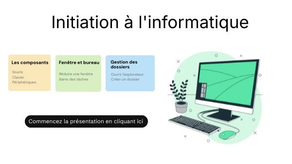 Grand débutant - Initiation à l'informatique | Genially