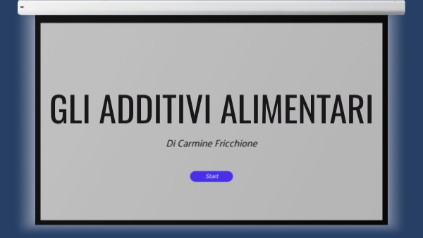 Gli additivi alimentari | Genially