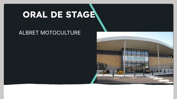 ORAL DE STAGE | Genially