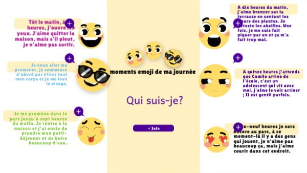 moments emoji de ma journée | Genially