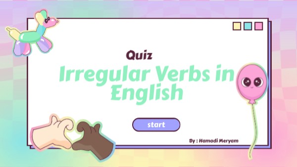 Irregular Verbs in English | Genially