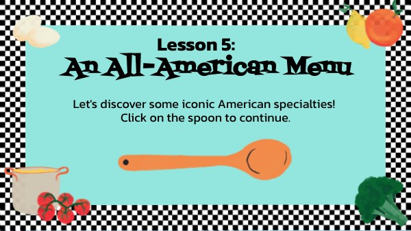An All-American Menu | Genially