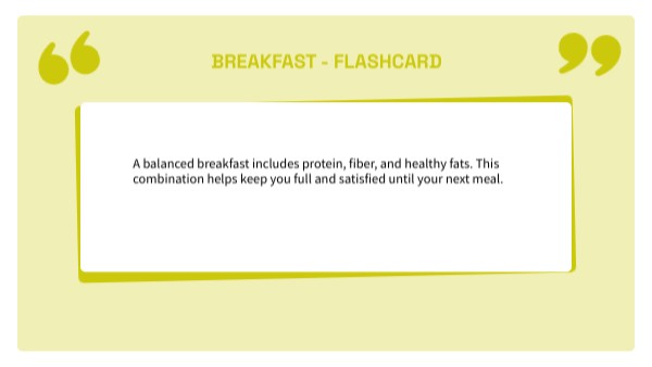 breakfast - FLASHCARD 6 | Genially