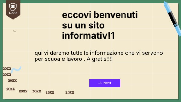 eccovi benvenuti su un sito informativ!1 | Genially