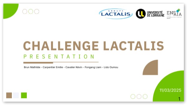 BIS CHALLENGE LACTALIS | Genially