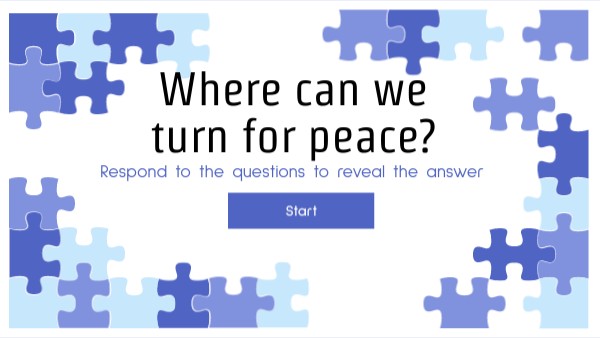 Where can we turn for peace? | Genially