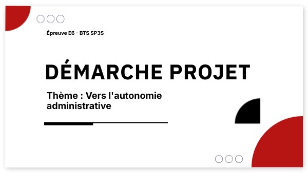 DÉMARCHE PROJET | Genially
