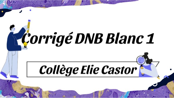 Correction DNB blanc 1 | Genially