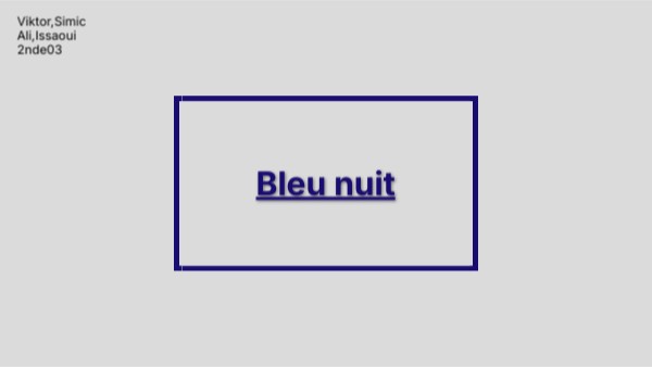 Bleu nuit | Genially