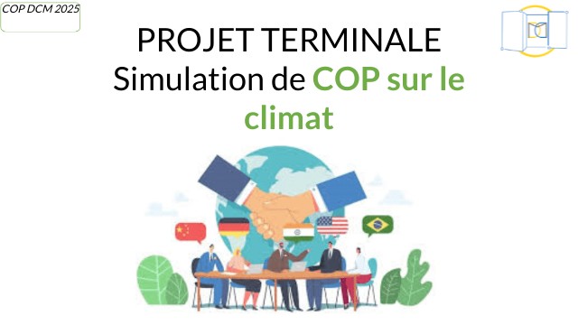 TG1_Présentation Projet SIMULATION COP DCM | Genially