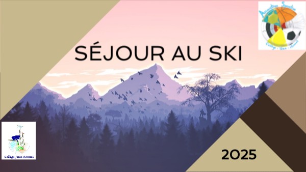 Réunion parents ski | Genially