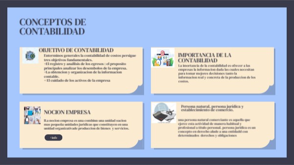 CONCEPTOS DE CONTABILIDAD | Genially