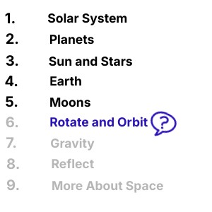 Space Lesson 6 Rotate and Orbit | Genially