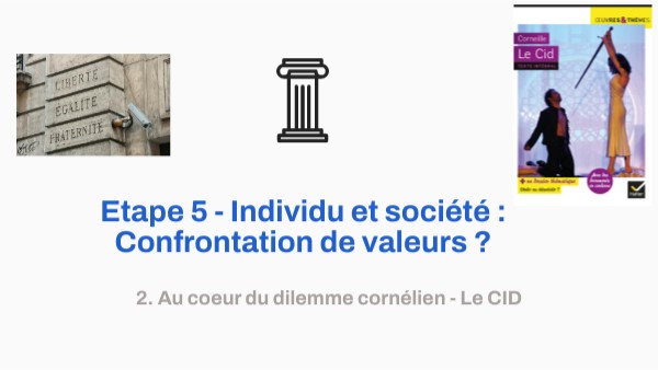 Etape 5 - Individu et société : Confrontation de valeurs ? | Genially