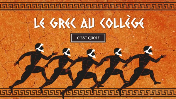 Le grec au collège 2025 | Genially