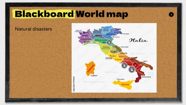 Blackboard World map | Genially