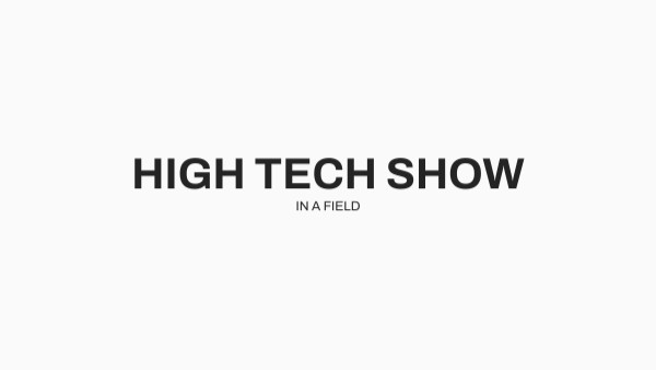 High tech show | Genially